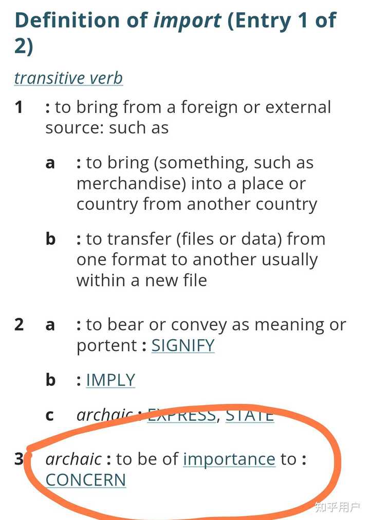 import 是“进口”，为什么 important 是“重要的”？ - 知乎