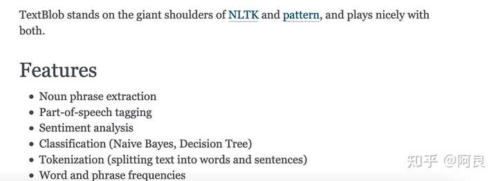 NLTK与textblob库是什么关系？ - 知乎