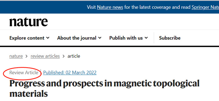 science nature cell 这些牛刊上发的article 和review 以及letters 有什么区别？ - 知乎