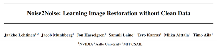 怎样理解noise2noise? - 知乎