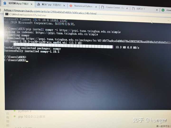 python下numpy不成功，请问有没有简单的安装方法？ - 知乎