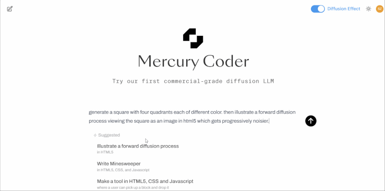 如何评价Inception Lab的扩散大语言模型Mercury coder? - 知乎