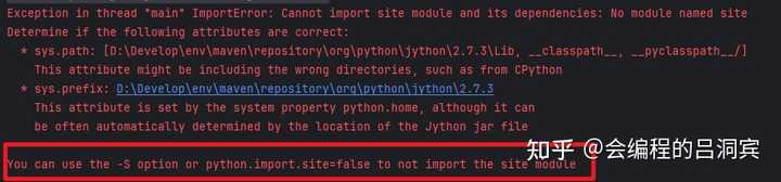 Java 中使用 Jython 调用的 Python 程序为什么无法运行? 知乎 4167
