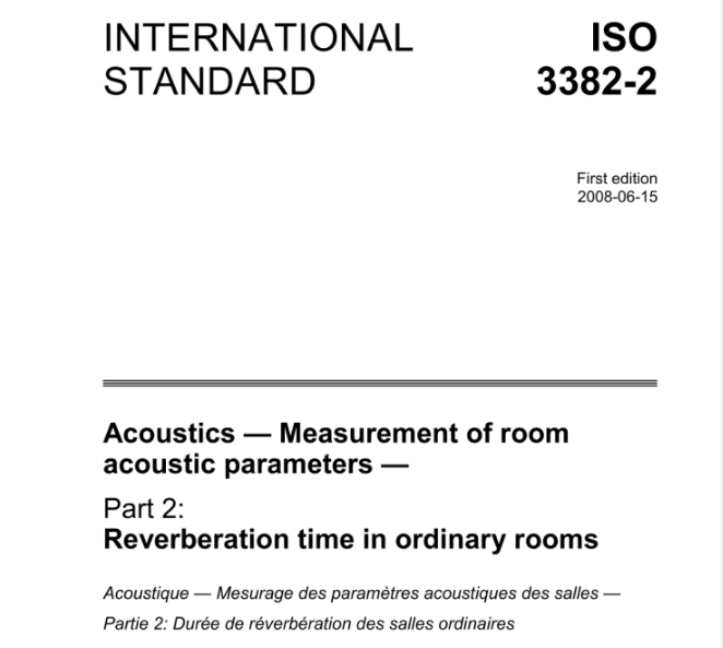 求大神们解答国际标准ISO3382具体在哪能找得到，网上貌似没有能下载的？ - 知乎