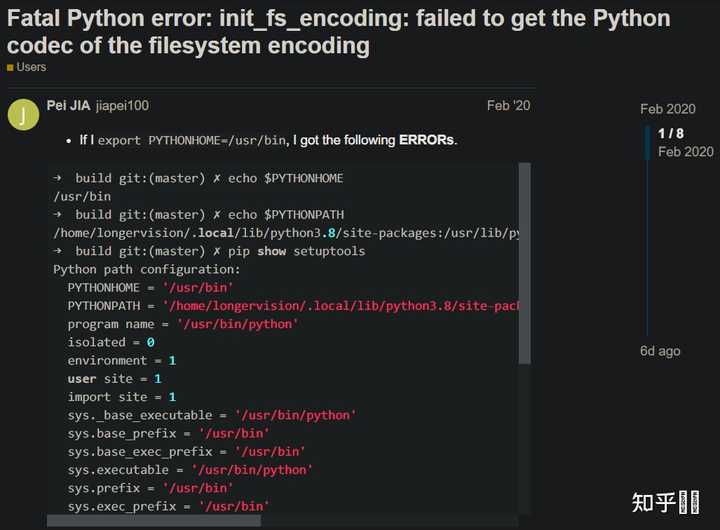 init_fs_encoding: 如何解决安装Python时缺失 encoding模块的问题 ？ - 知乎