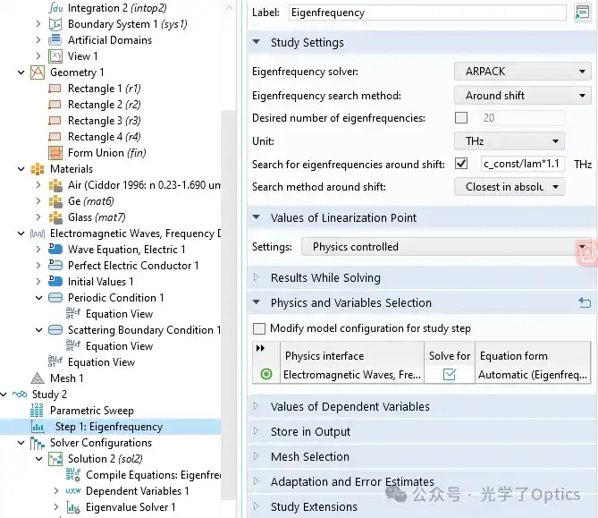 bic（连续谱中的束缚态），怎么用comsol算Q值和非对称参数的关系图？ - 知乎