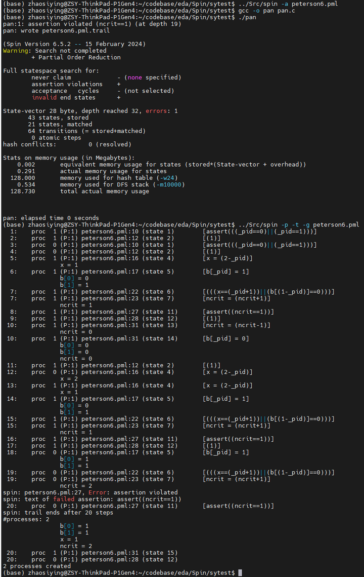 如何用SPIN工具模型检测Peterson算法的安全性？ - 知乎