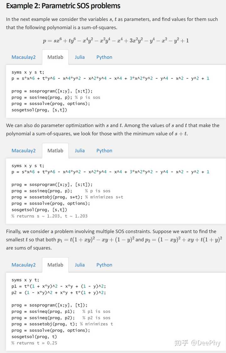 mmatlab中的sostool怎么用? - 知乎