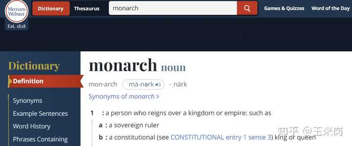 英语中 Sovereign, Monarch, Emperor, King, Queen有什么区别？ - 知乎