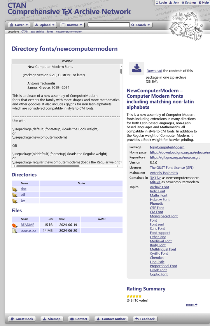 有人有Computer Modern字体的字体文件吗？ - 知乎