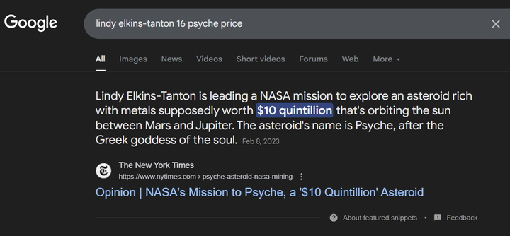 媒体称NASA发现一颗富含黄金的小行星，估值 5.53 亿亿元，这意味着什么？这些黄金能被人类所用吗？ - 知乎