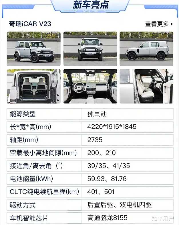奇瑞 iCAR V23 正式上市，该车型有哪些设计亮点？ - 知乎