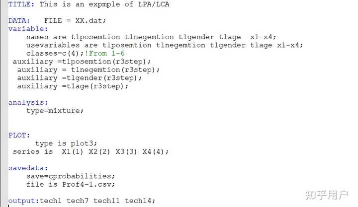 各位统计学大神，请问如何用mplus做潜在剖面分析LPA? - 知乎