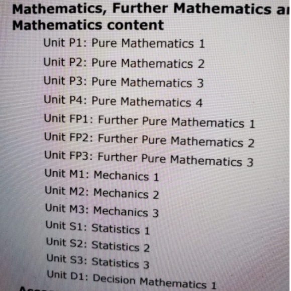 A-level数学和A-Level的Further Maths有什区别吗？ - 知乎