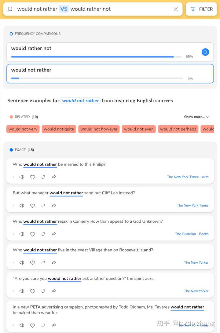 would rather not为何not在rather后面，而不rather前面，请从语法方面解释？ - 知乎