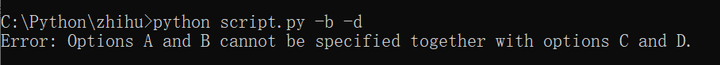 python中argparse如何建立互斥选项组？ - 知乎