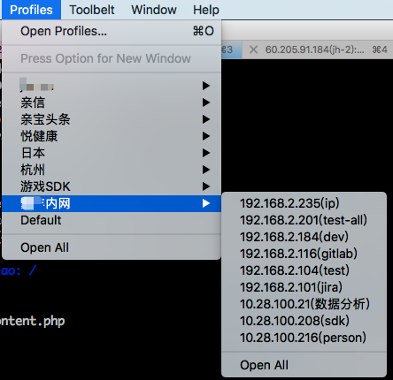 Mac下iTerm2有类似secureCRT那样方便配置session的功能？ - 知乎