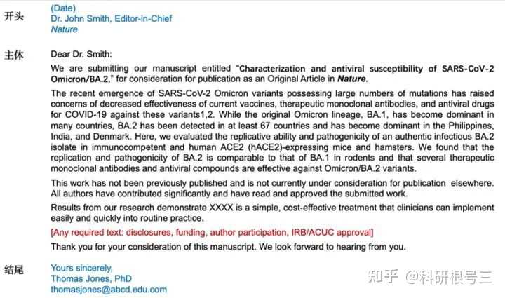SCI 论文投稿如何写好 Cover letter? - 知乎