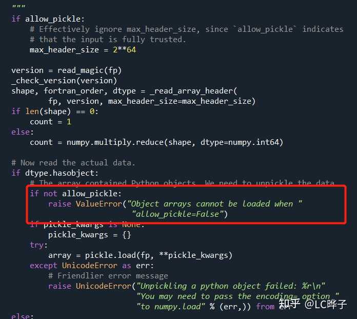Spyder在导入数据时，提示：allow_pickle=False怎么办？ - 知乎