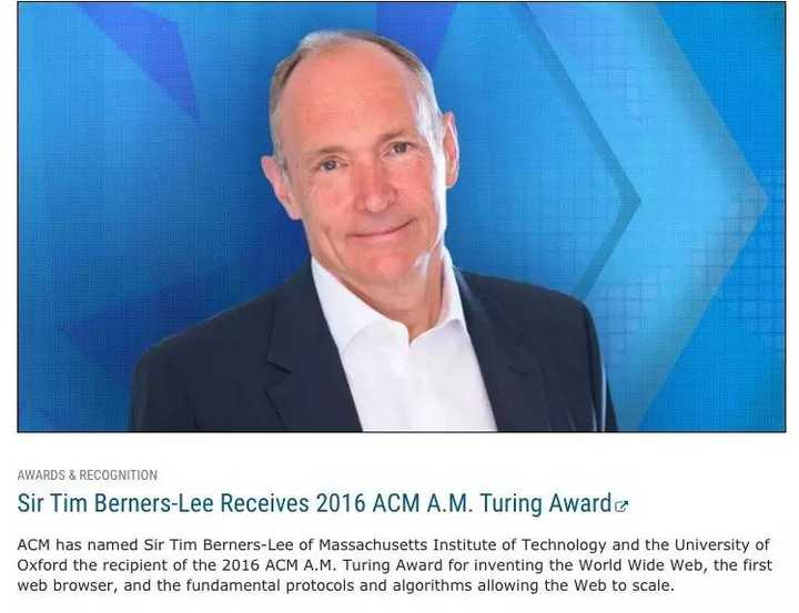 如何评价万维网之父tim Berners Lee 获得2016年度图灵奖？ 知乎