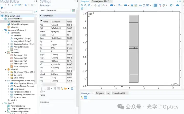 bic（连续谱中的束缚态），怎么用comsol算Q值和非对称参数的关系图？ - 知乎