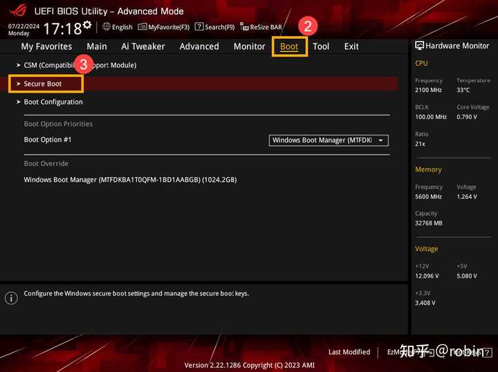 Win11的Bios里安全启动开好还是不开好？ - 知乎