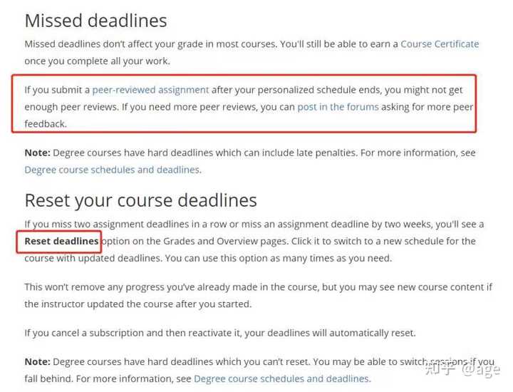 coursera课程的deadline过了后能提交作业吗？ - 知乎