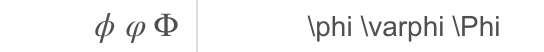 \varphi与\phi有什么区别吗？ - 知乎