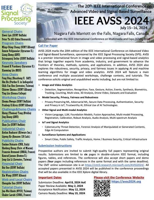 IEEE AVSS 会议如何？ - 知乎