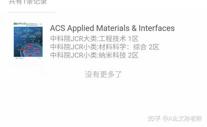 如何评价SCI期刊ACS Applied Materials & Interfaces？ - 知乎