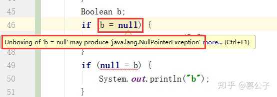java判断null!=a和a!=null的区别？ - 知乎