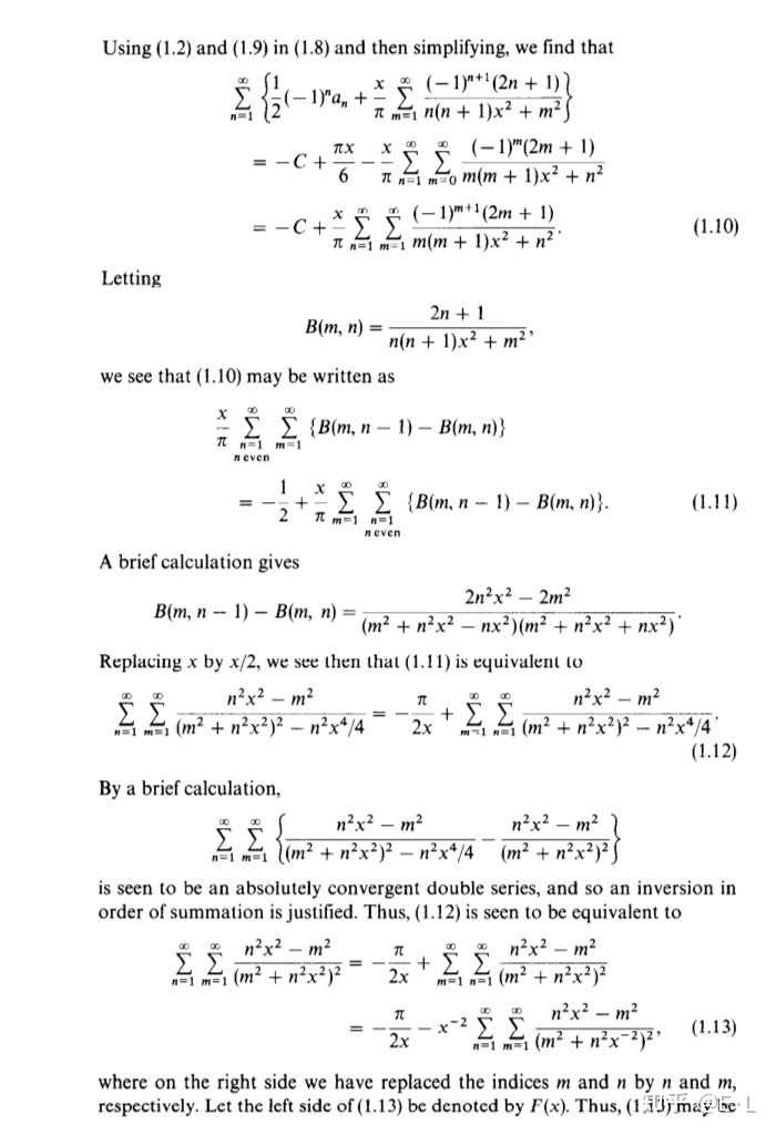 请问这些无穷级数如何计算？ - 知乎