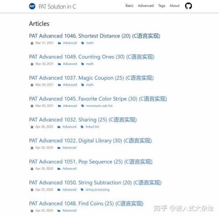 Github上的简单的C语言项目有哪些推荐？ - 知乎