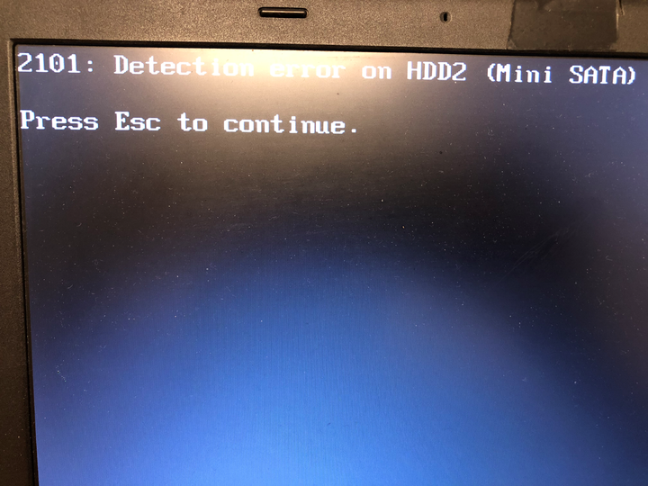 thinkpad 开机报错2101 detection error on ssd，请问怎么解决？ - 知乎