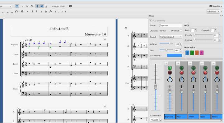 musescore怎么才能让多声部中几个声部闭嘴啊? - 知乎