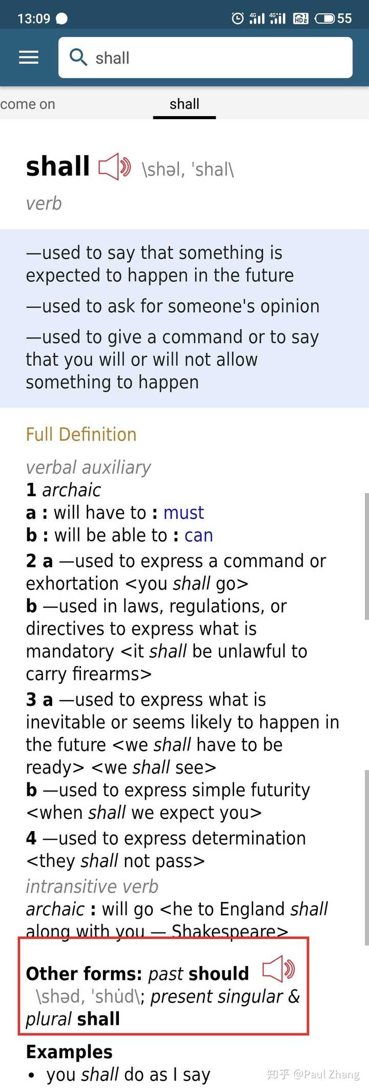 should算是shall的过去式吗，为什么百科和字典都没有标？ - 知乎