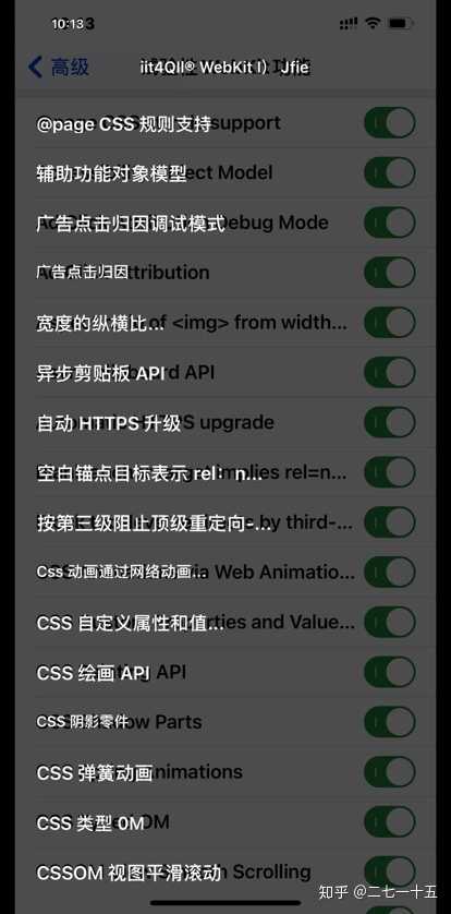 safari webkit诸多试验性功能都是那些用？哪些打开比较好? - 知乎