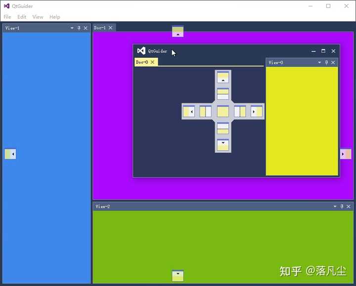 有哪些界面库提供了类似于Visual Studio那样的dock布局方式？ - 知乎