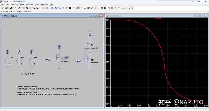 请问LTspice中的nmos4这个模型怎么设置它的阈值电压，沟道调制效应系数这些参数？ - 知乎
