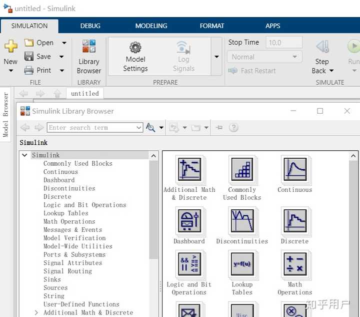 为什么simulink库点开是空白呀？ - 知乎