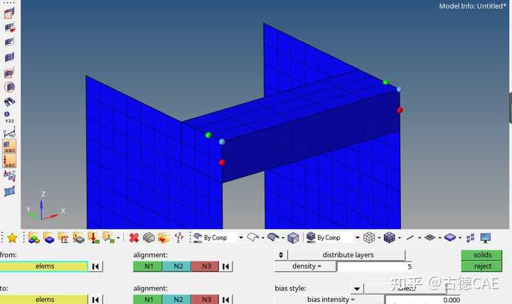 hypermesh利用solid map将二维网格拉伸成三维网格失败，哪里有问题？ - 知乎