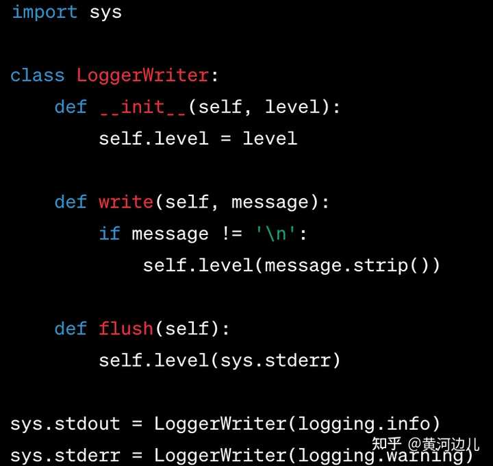 python 怎么将输出到屏幕的所有打印记录在logging日志中？ - 知乎