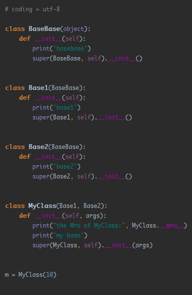 Python多重继承中,super().__init__() 方法为何需要传入更多形参? - 知乎