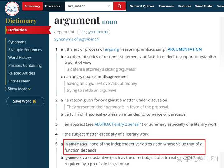 为什么argument在计算机科学里面是参数的意思？ - 知乎