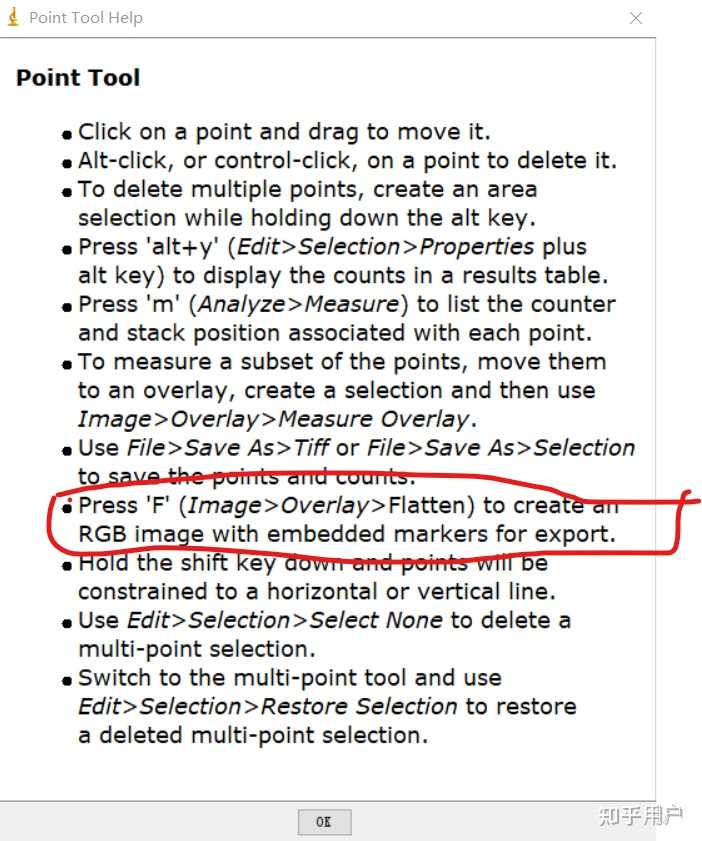 怎样使imageJ point tool对图片施加标记保存后标记可见？ - 知乎