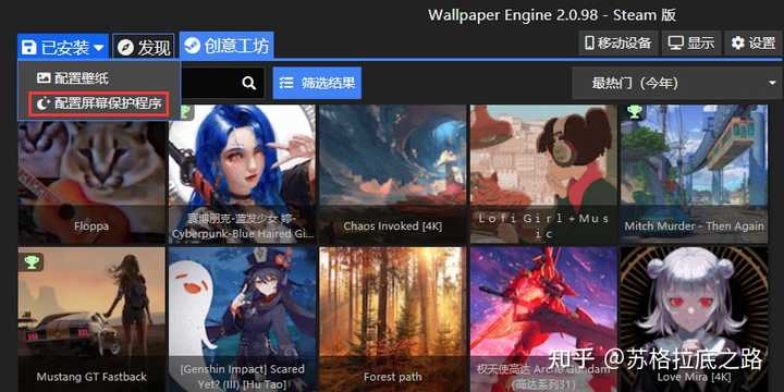 win10如何把wallpaper engine中的壁纸应用为锁屏界面？ - 知乎