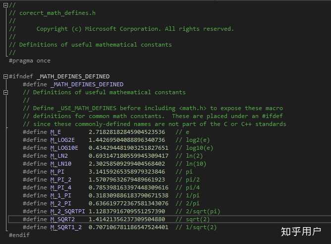 C++中π怎么编写? - 知乎