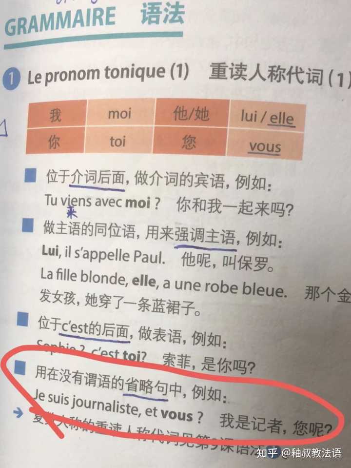 【法语】toi和tu分别都怎么用啊？一定只能Et toi?而不能Et tu吗？ - 知乎