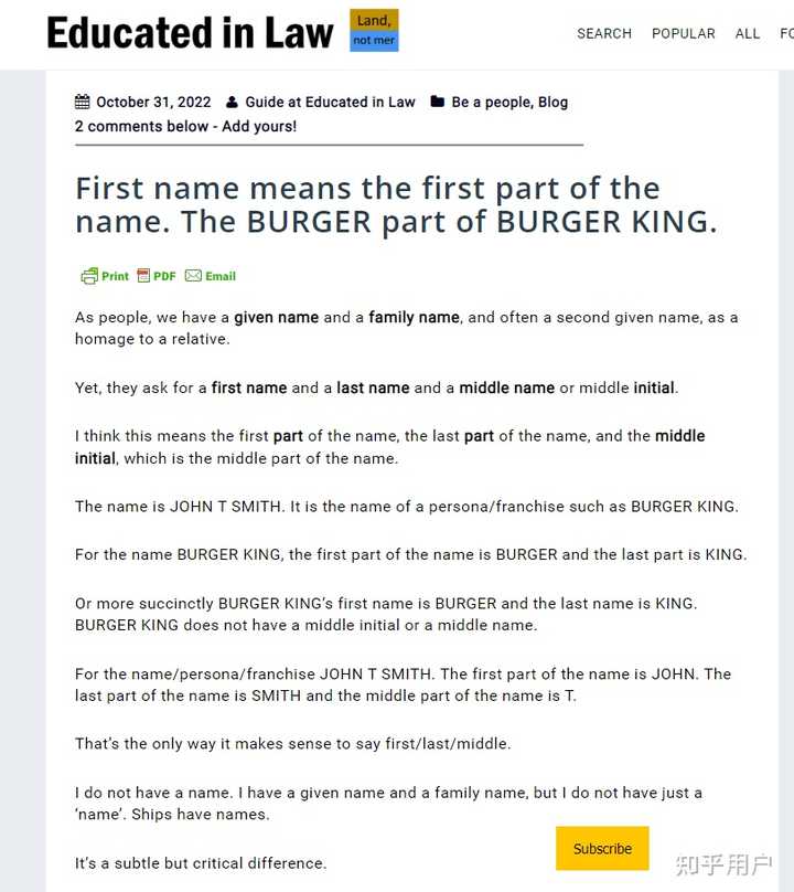 Last name 和 First name 到底哪个是名哪个是姓？ - 知乎