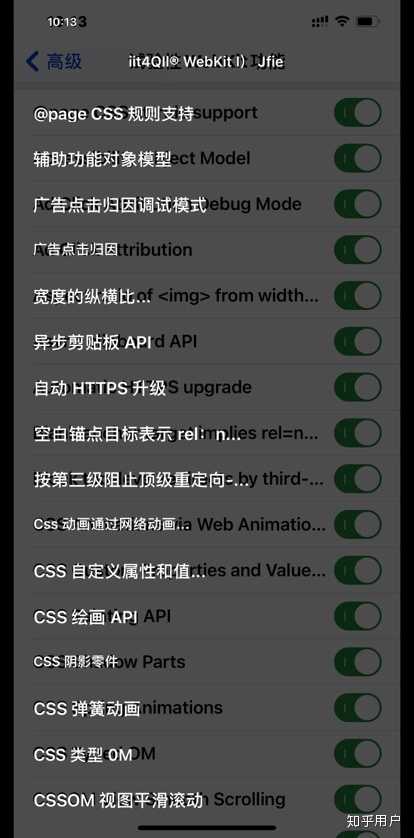 safari webkit诸多试验性功能都是那些用？哪些打开比较好? - 知乎